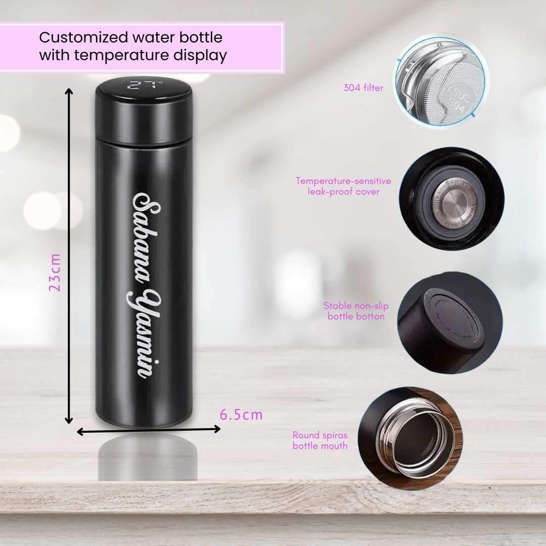 Customized Water Bottle with Temperature Display